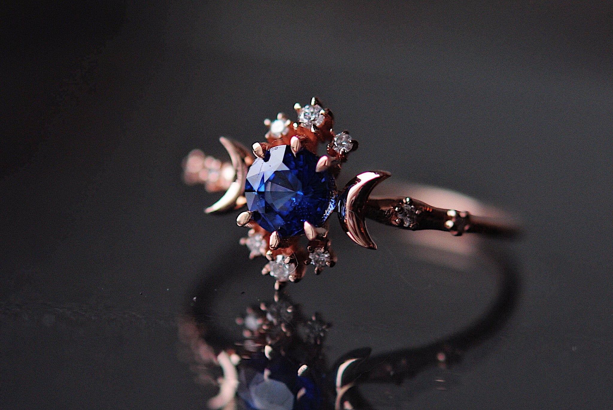 Sapphire Wandering Star Ring – Sofia Zakia