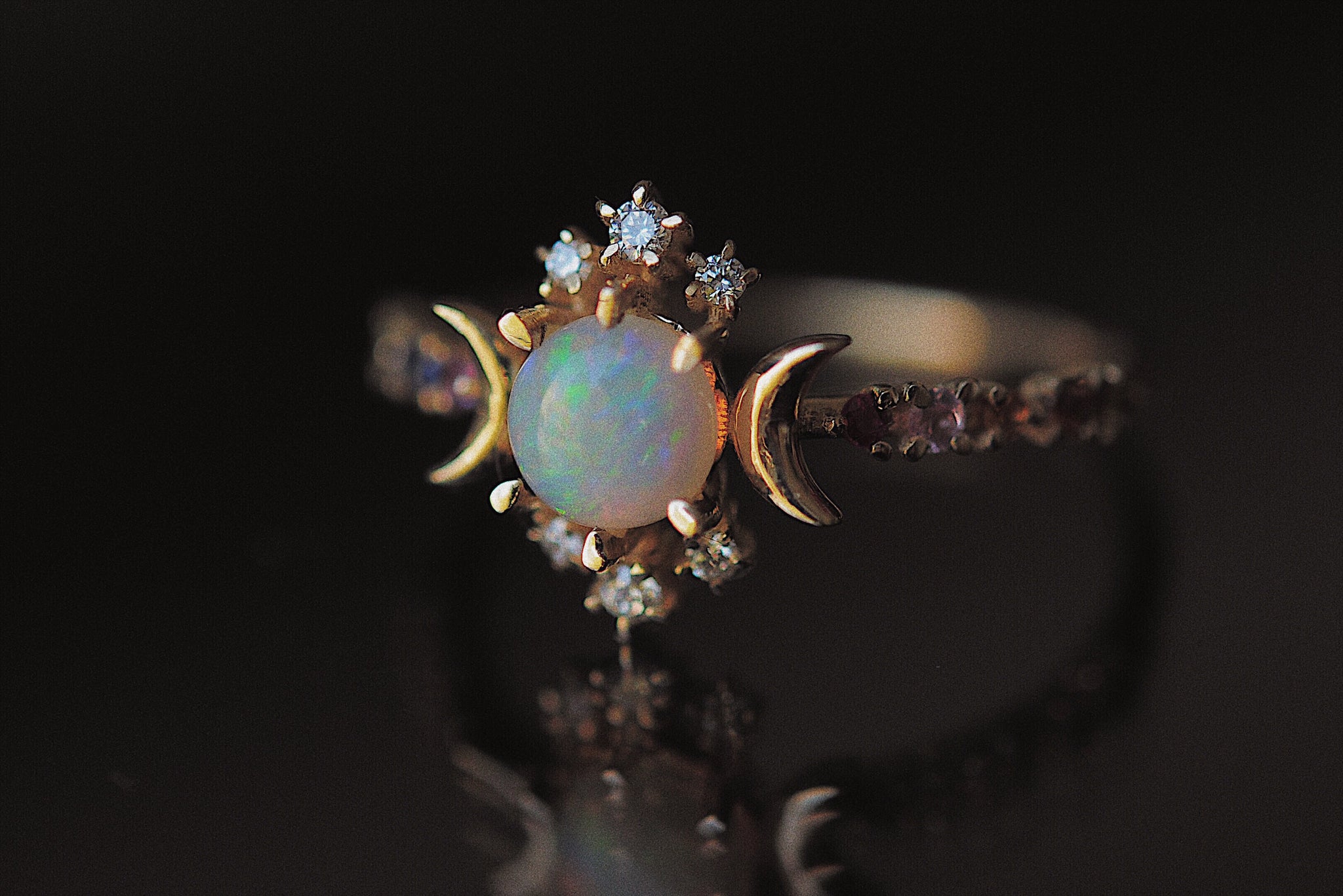 Rainbow Wandering Star Ring – Sofia Zakia